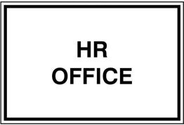 HR Office Safety Sign (B15) | Safety Sign Online
