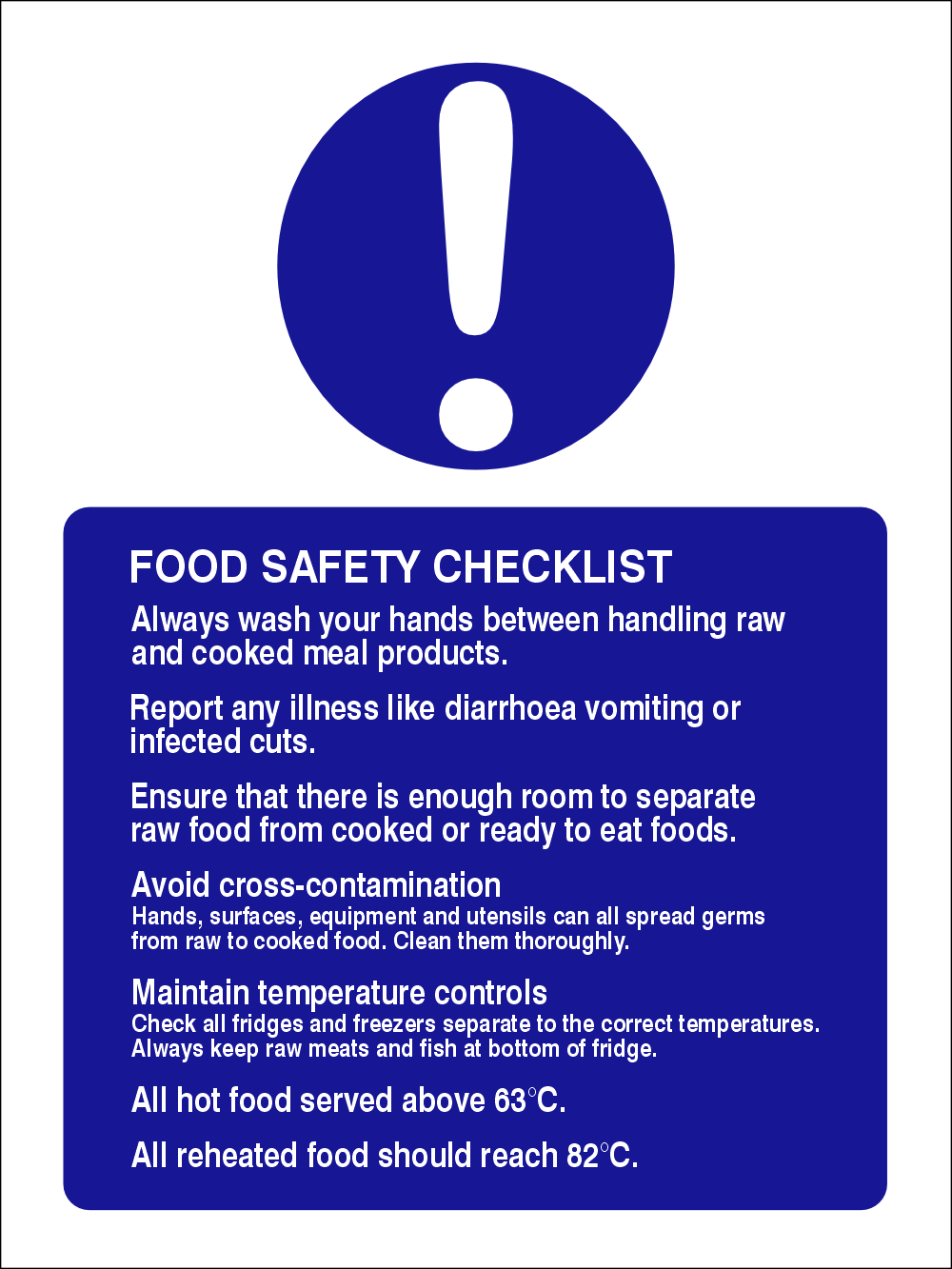 Food Handling Signs Wash Hands Before Handling Food Safety Sign