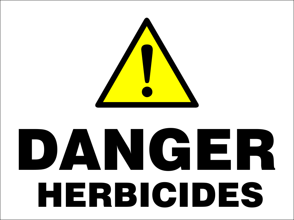 Danger : Herbicides safety sign (DAN064) | Safety Sign Online