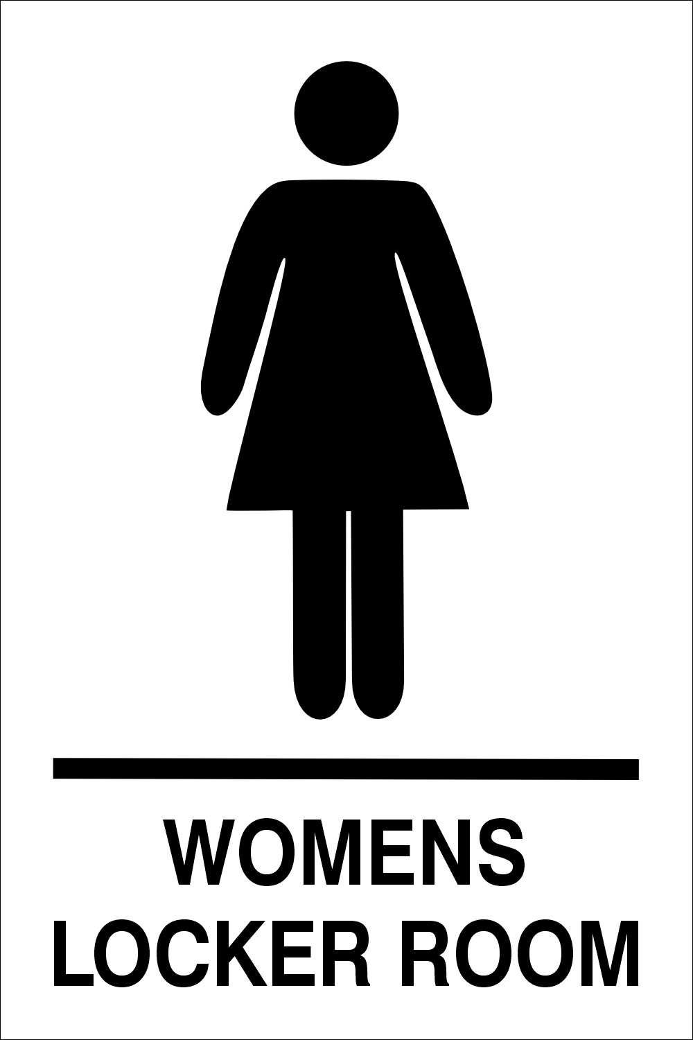 Womens Locker Room safety sign (LR02) | Safety Sign Online