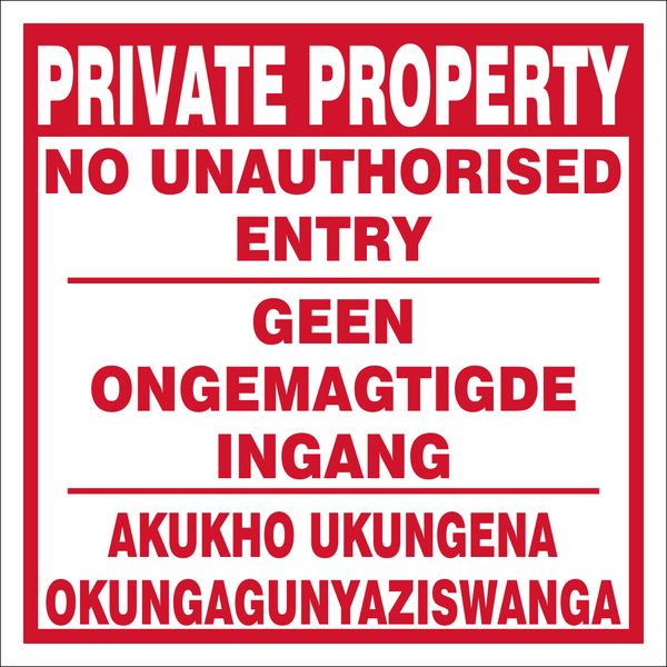 Private Property Signs Meaning