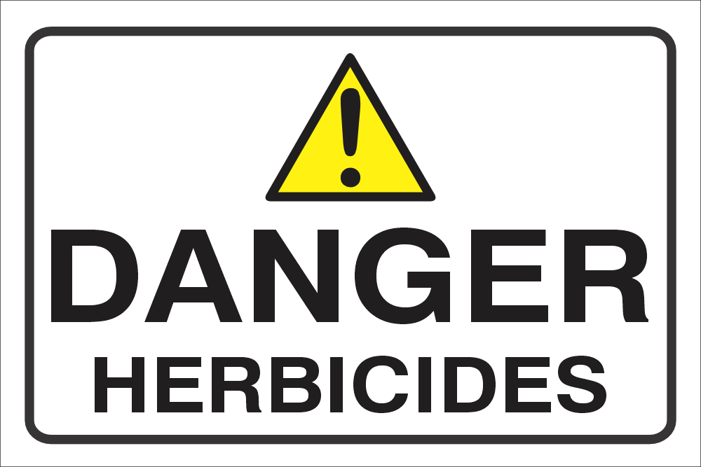 Danger : Herbicides safety sign (DAN064) | Safety Sign Online