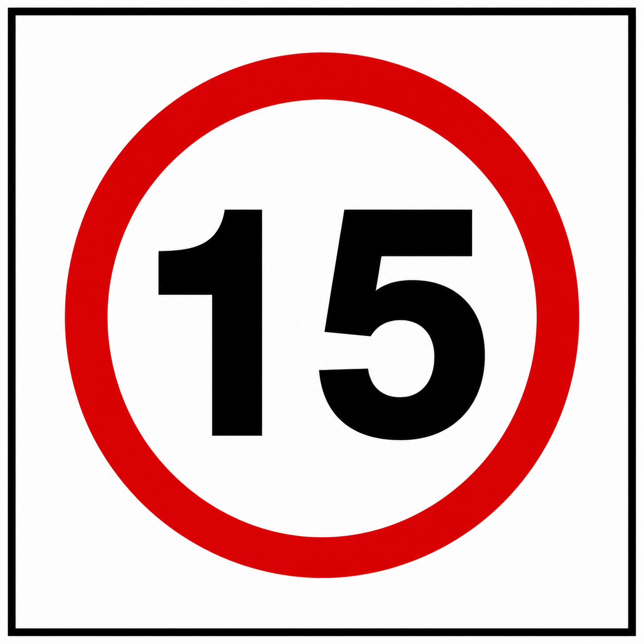 Speed limit 15km Factory or Office Park safety| Safety Sign Online
