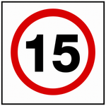 Speed limit 15km Factory or Office Park safety| Safety Sign Online