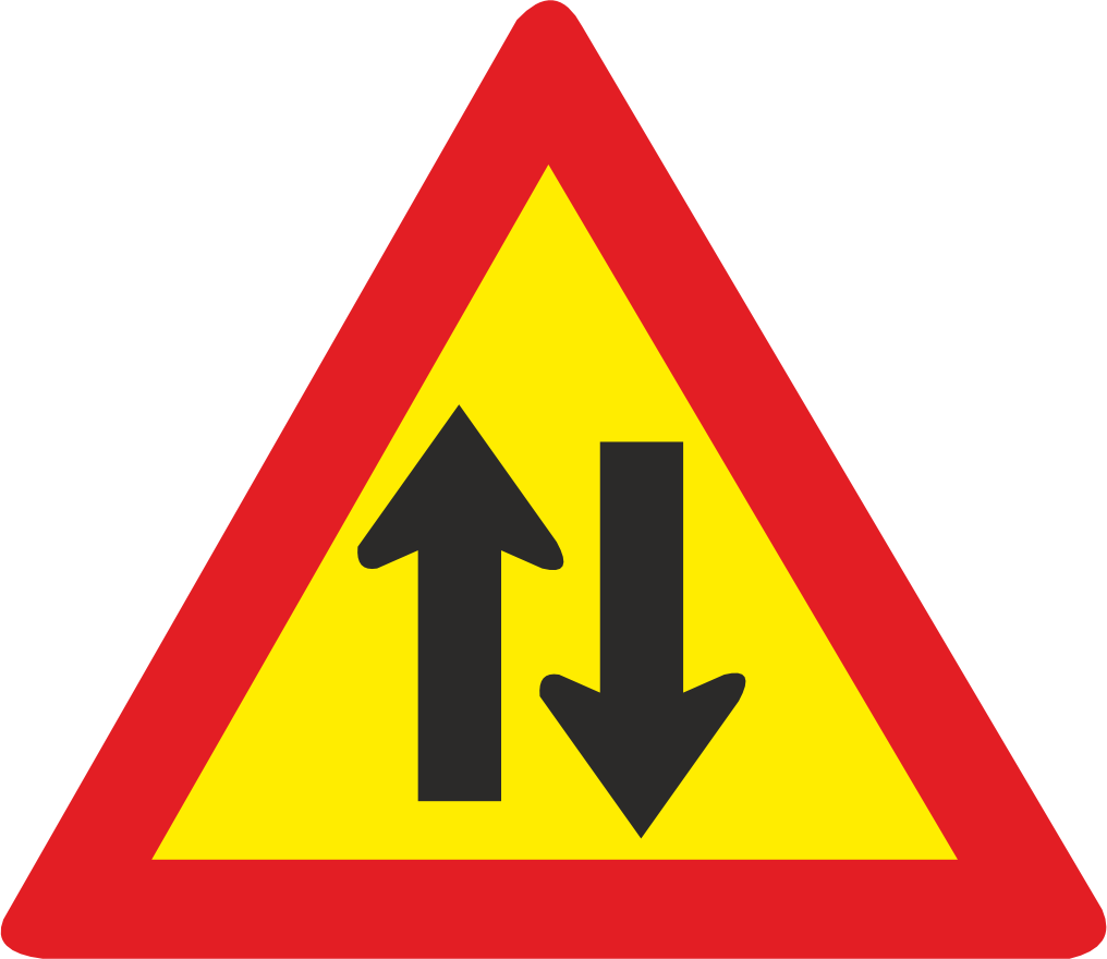 Two - Way Traffic Temporary road sign (TW212) | Safety Sign Online