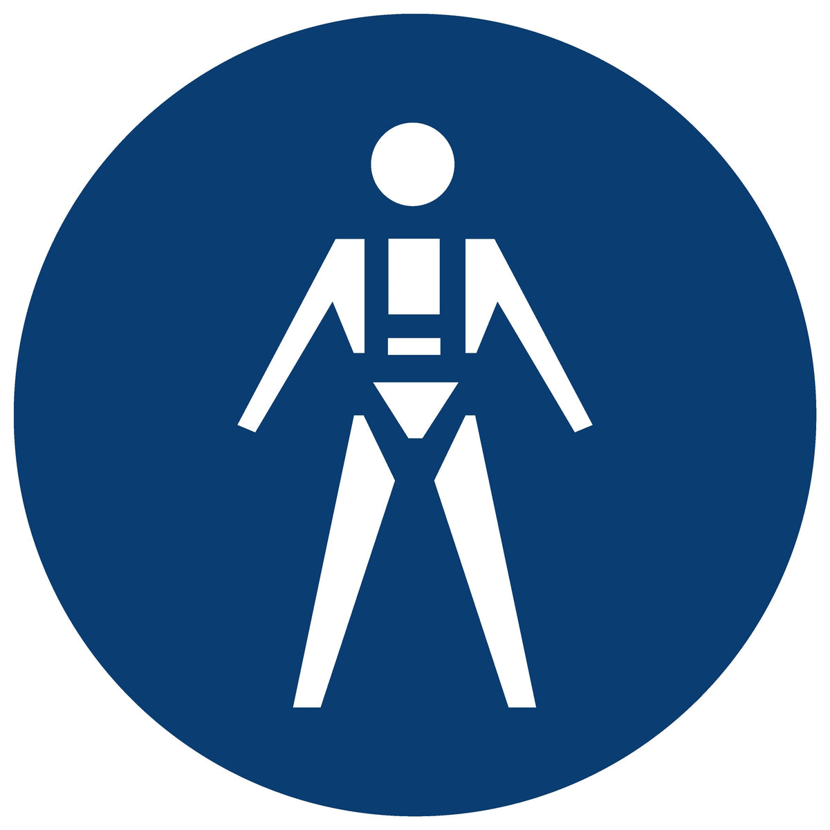 Full Body Harnesses And Lifelines Shall Be Worn safety sign (MV 18)