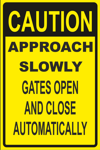 Caution : Approach slowly safety sign (CAU042) | Safety Sign Online