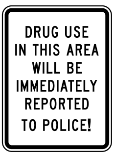 Drug use reported to SAP safety sign (DFA006) | Safety Sign Online